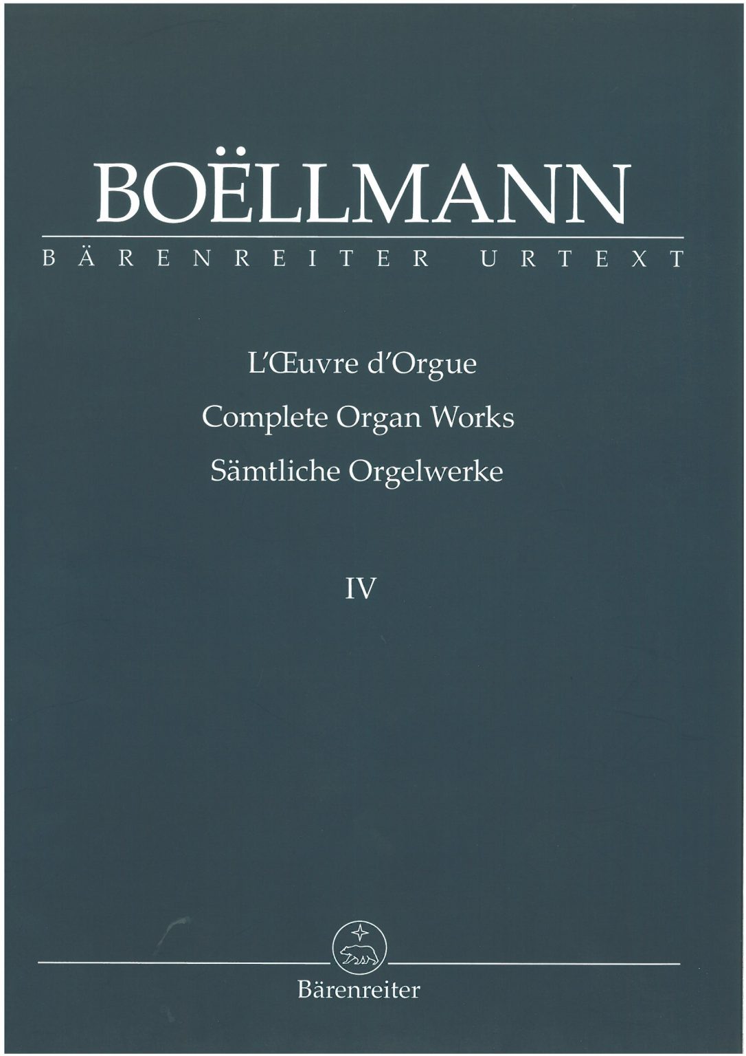 Boellmann Complete Organ Works: Vol 4 (Urtext) - Sheet Organ Music