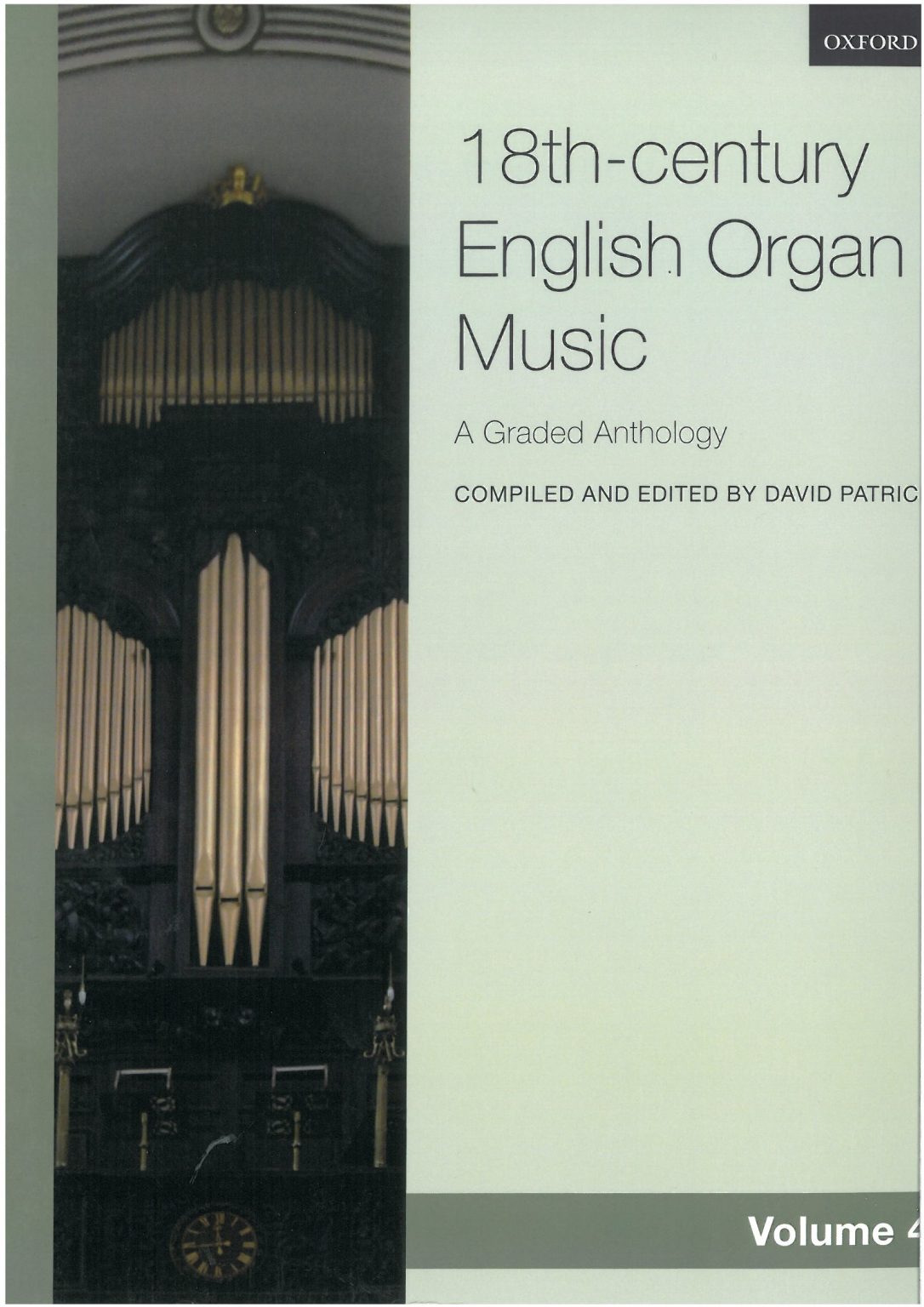 Eighteenth Century English Organ Music Vol 4 - Sheet Organ Music