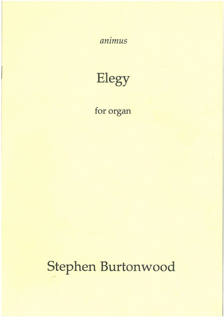 Elegy for organ - Sheet Organ Music